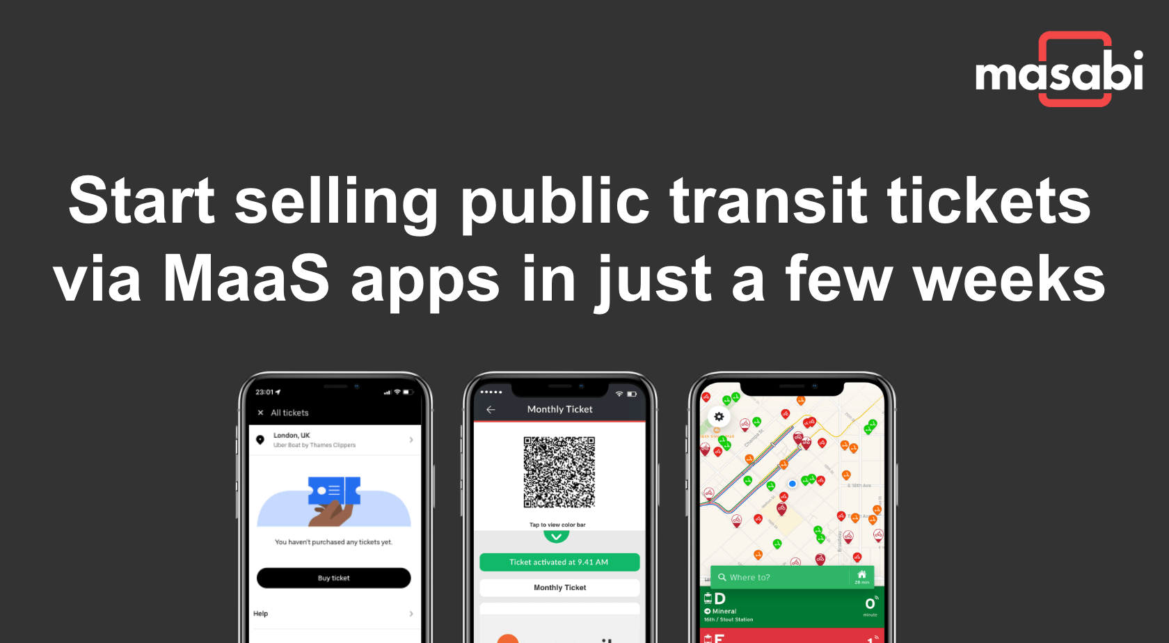 Start selling public transit tickets via MaaS apps in just a few weeks